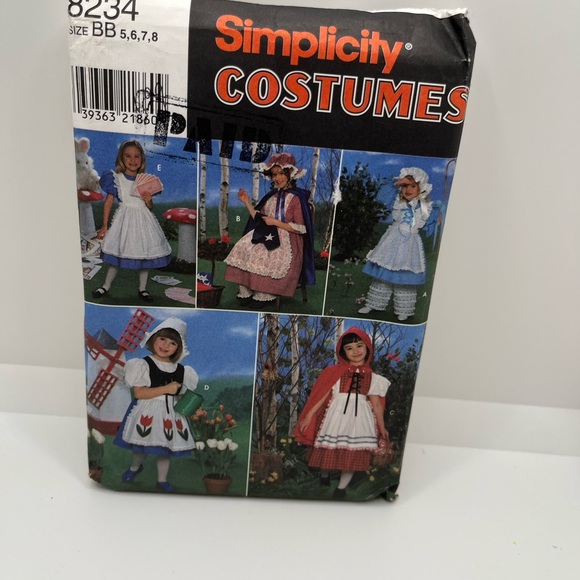 Simplicity | Costumes | Simplicity Kids Costume Pattern 8234 Bb Sizes ...